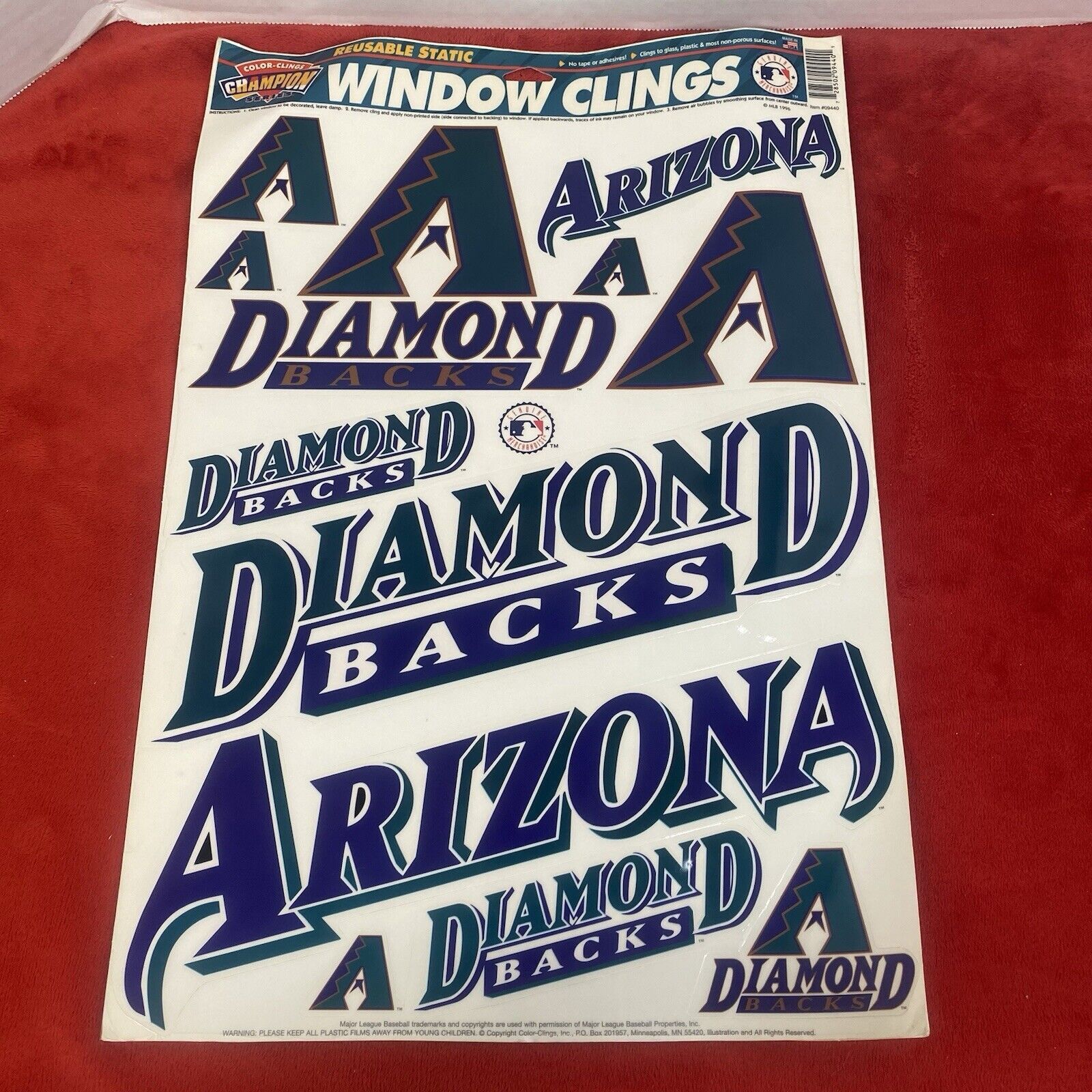 MLB Arizona Diamondbacks Retro Reusable Static Cling Decals Base | Grailed