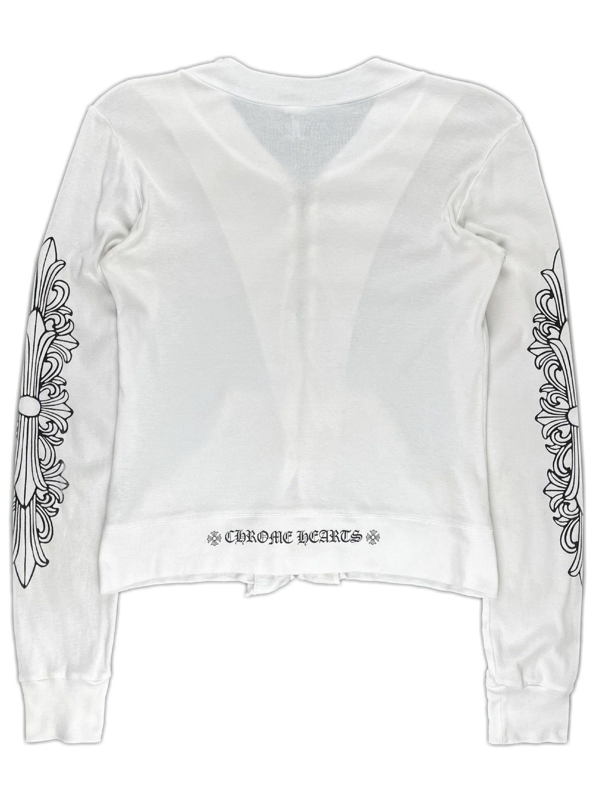 Vintage Chrome Hearts Vintage Floral Cross Zip Up Track Jacket | Grailed