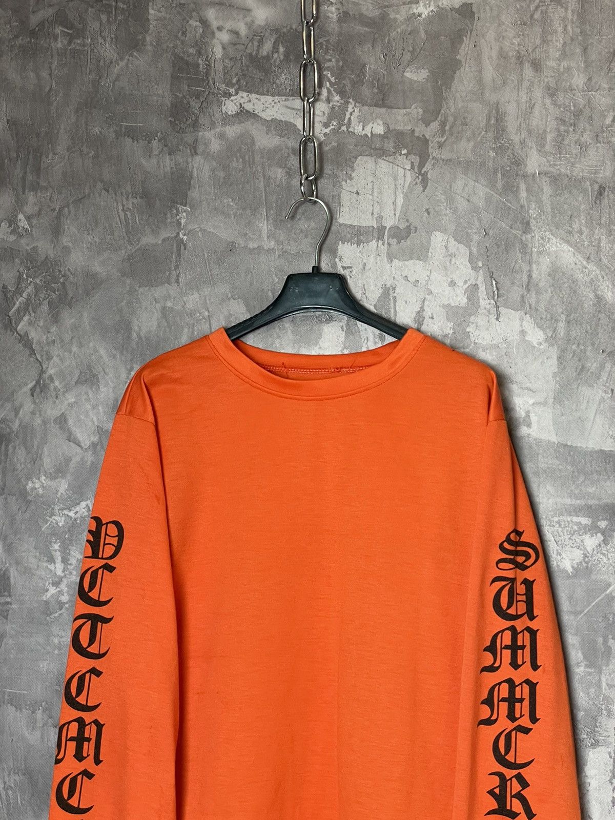 Vintage Vintage Orange Gothic Font Long Sleeve Kanye West style | Grailed