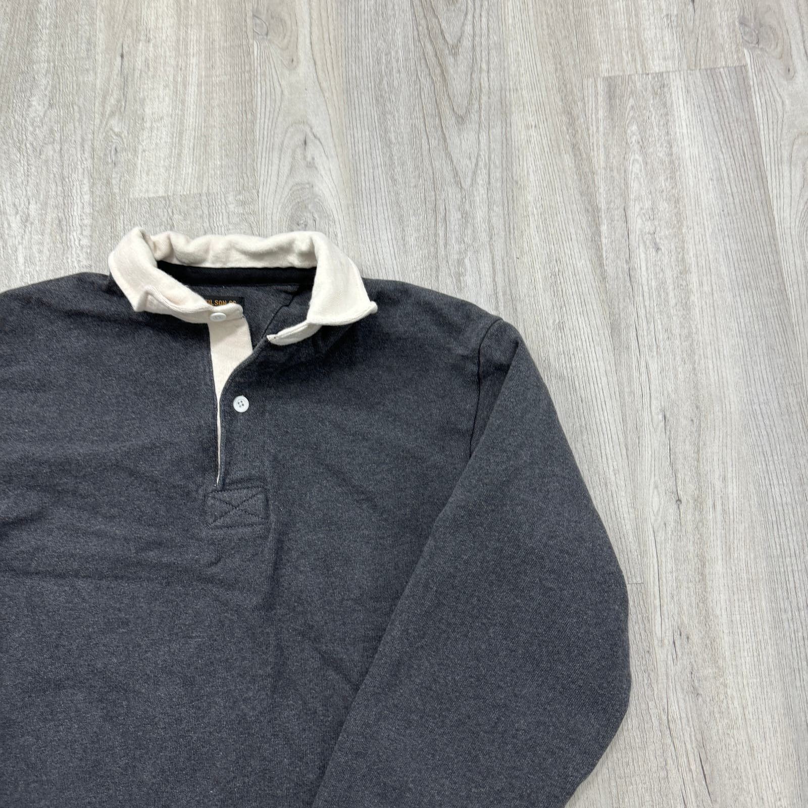 Filson C.C. Filson Co. Long Sleeve Rugby Collared Polo Shirt Size L ...