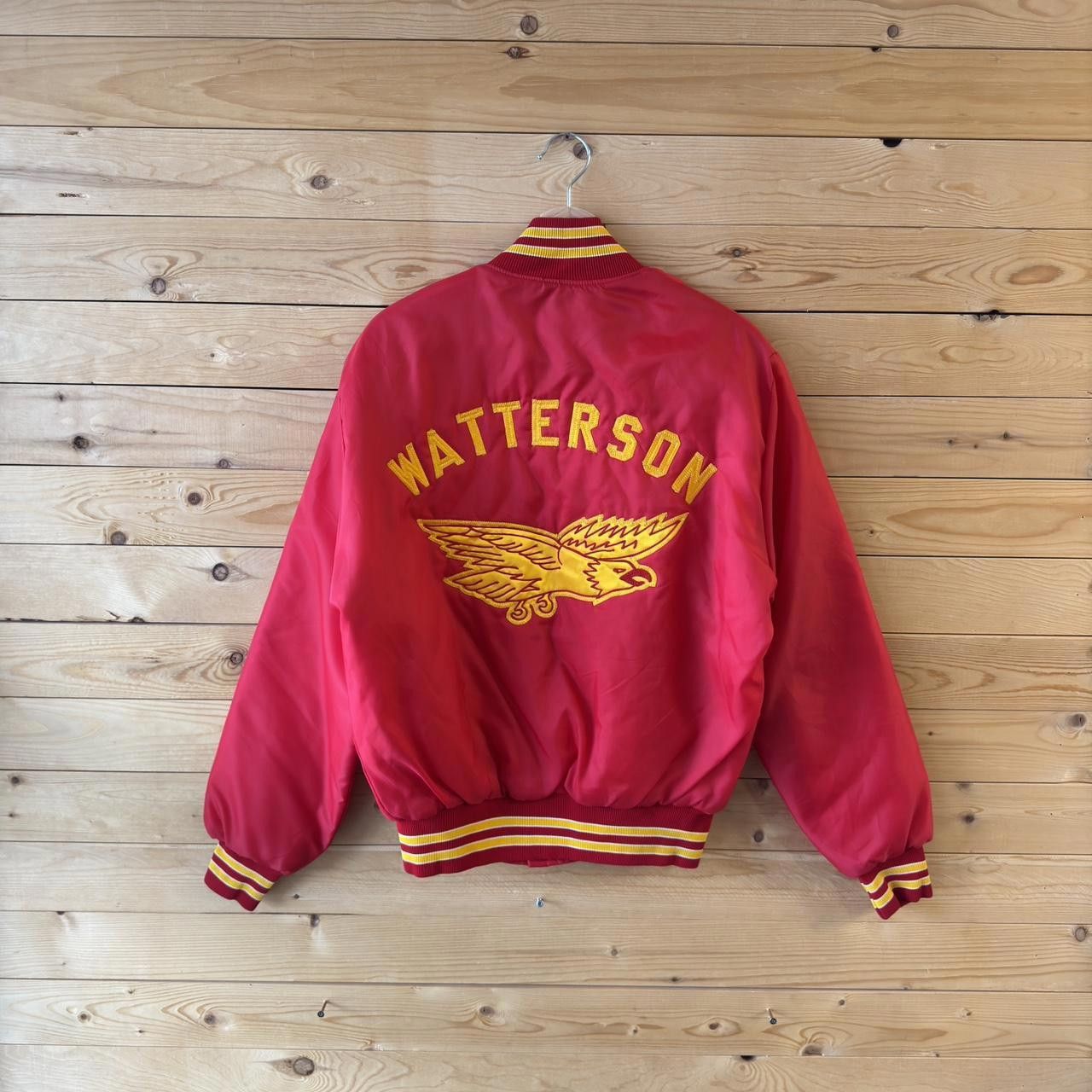 Bomber Jacket × Varsity Jacket × Vintage Vintage 80s Watterson Eagle ...