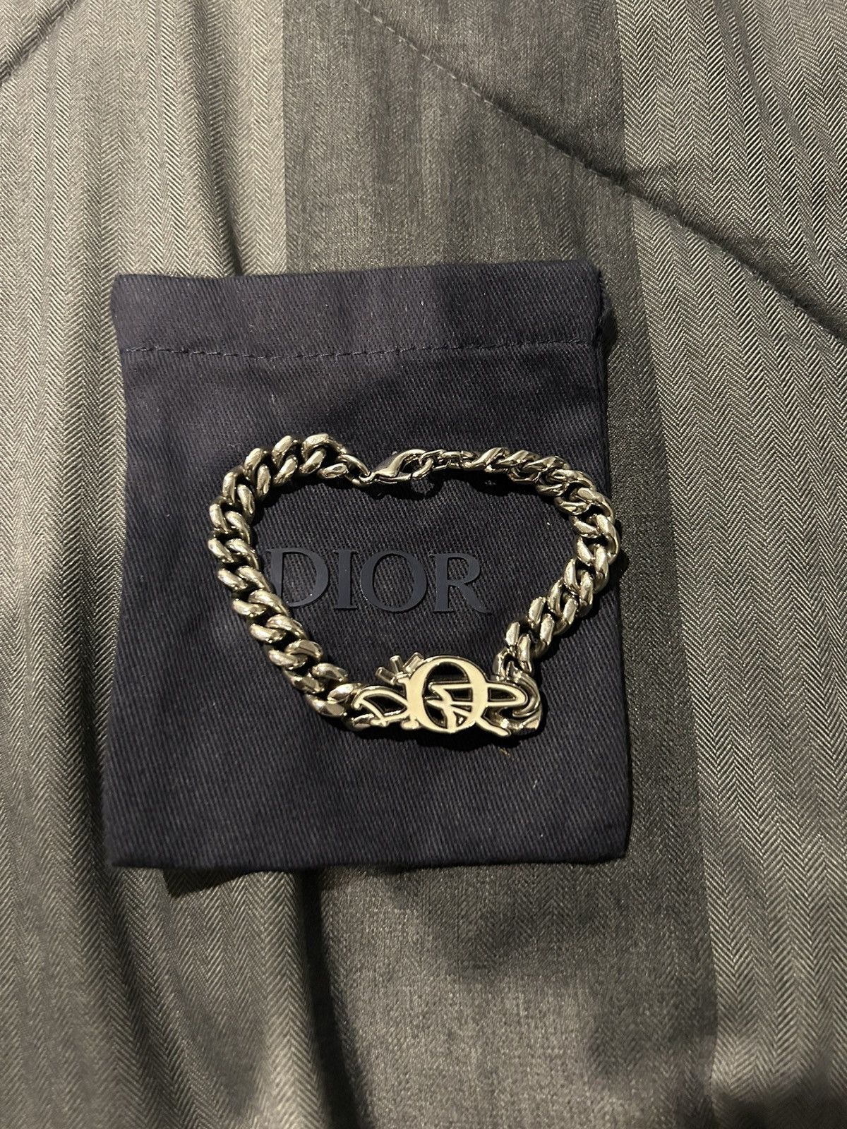 Dior × Travis Scott Dior x Cactus Jack Chain link bracelet | Grailed