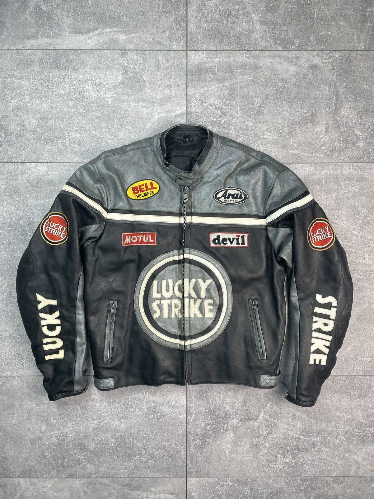 Other Lucky Strike Racing Leather Jacket Vintage | Grailed