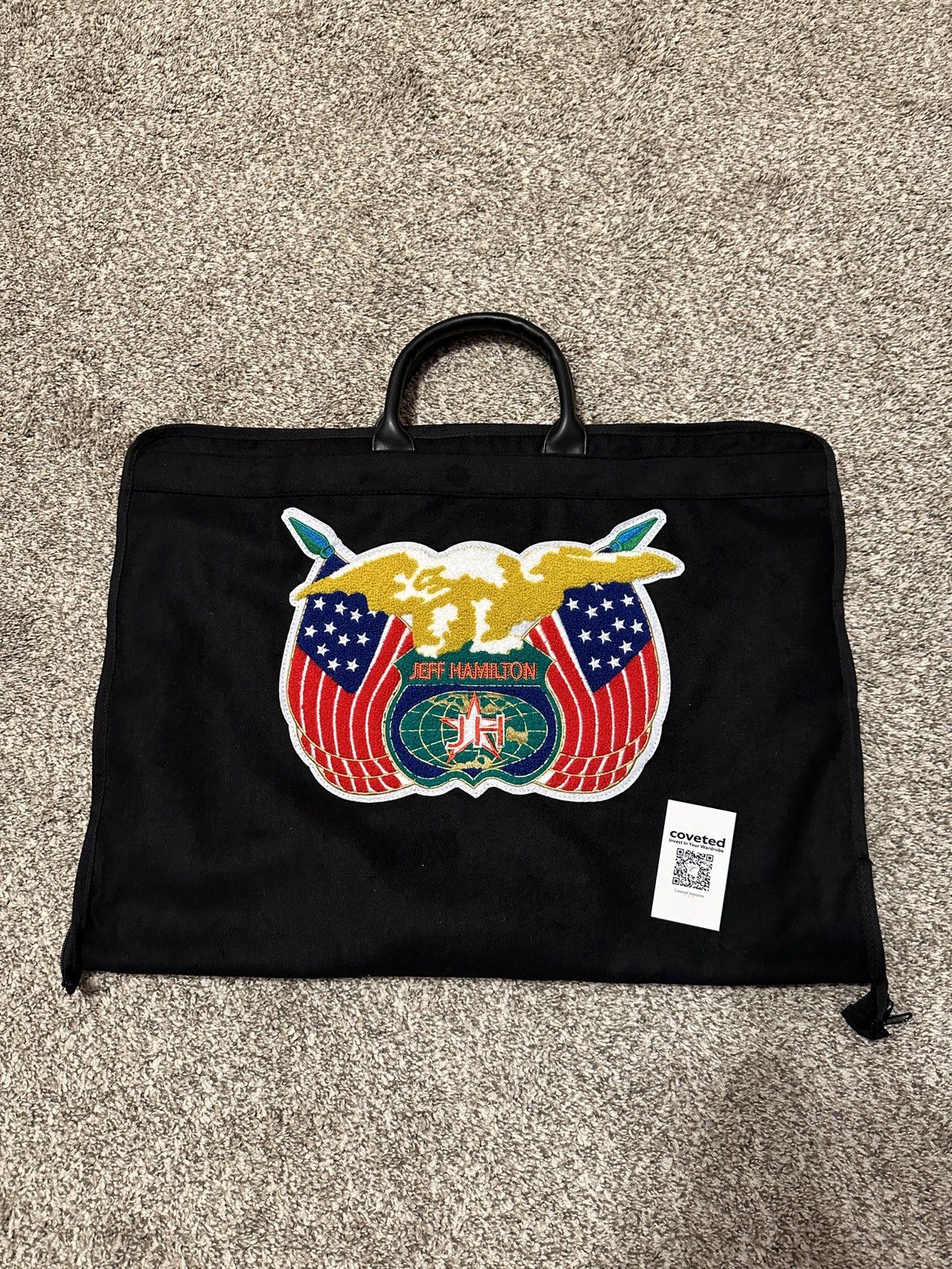 Jeff Hamilton Jeff Hamilton Travel Garment Bag Black/Red | Grailed