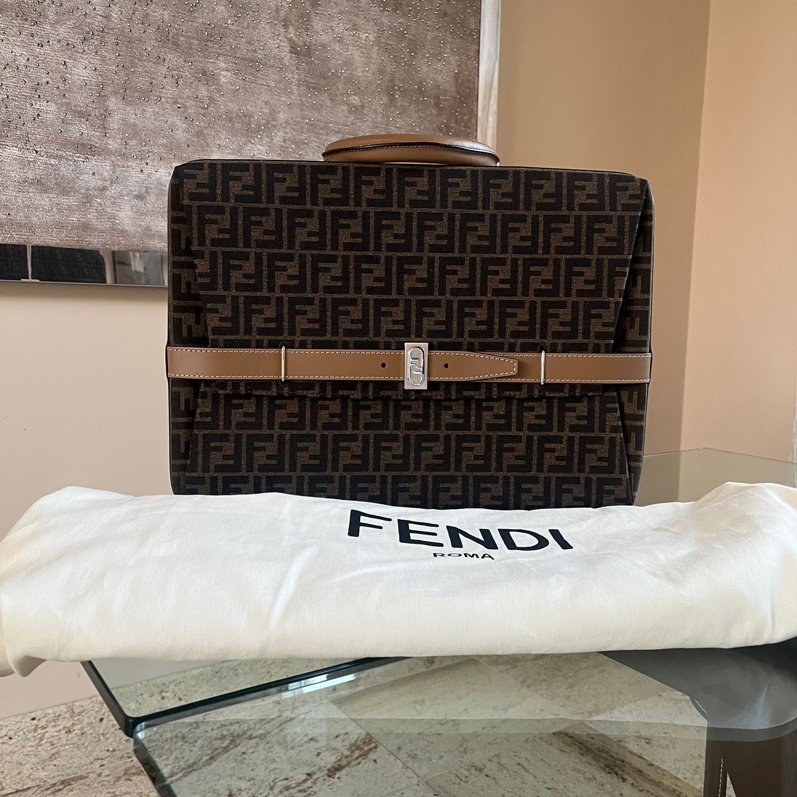 Fendi Suitcase / Luggage / Briefcase Leather Interior Monogram | Grailed