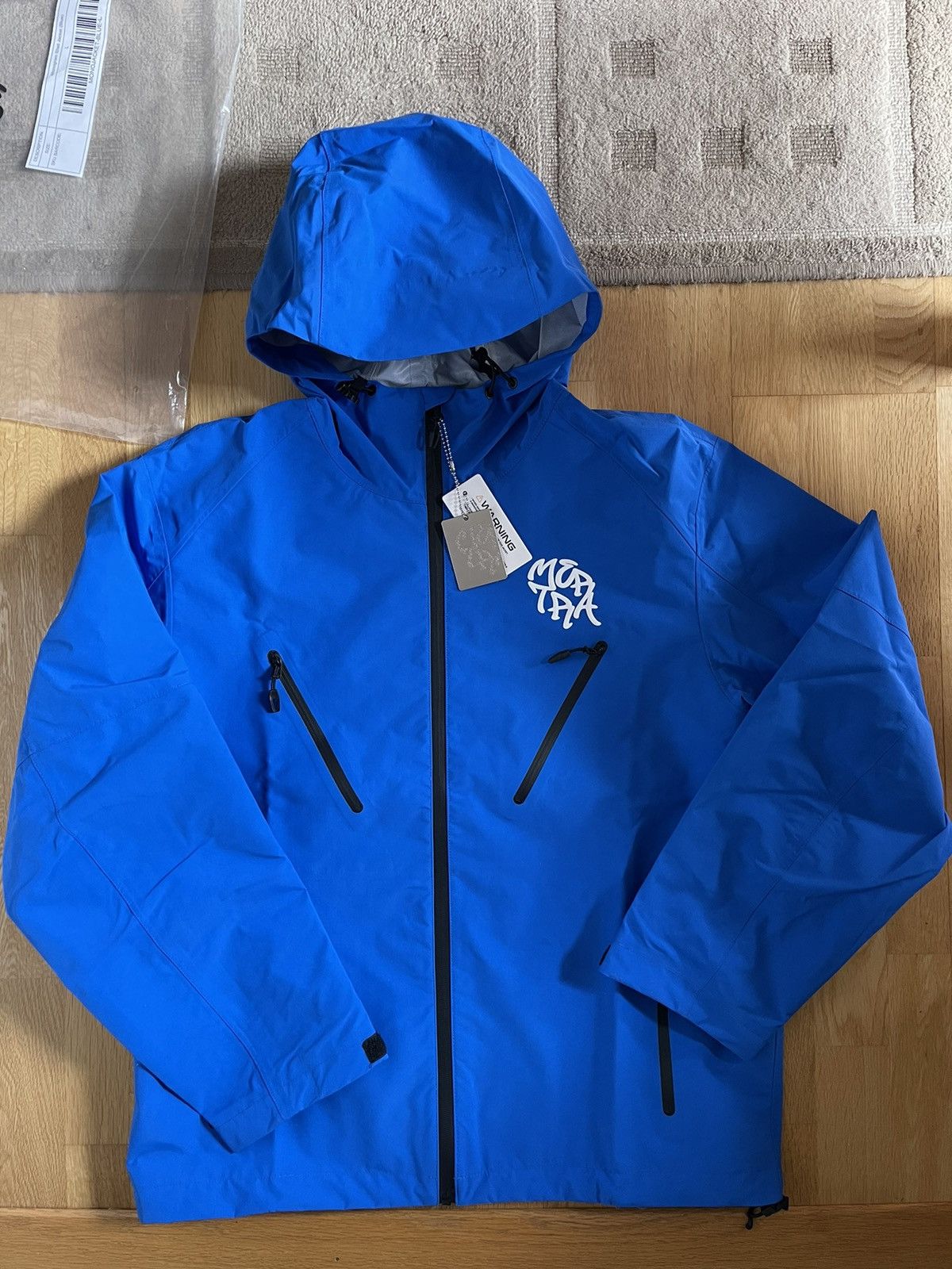 Other Mertra Mertra Blue Monogram Rain Jacket | Grailed