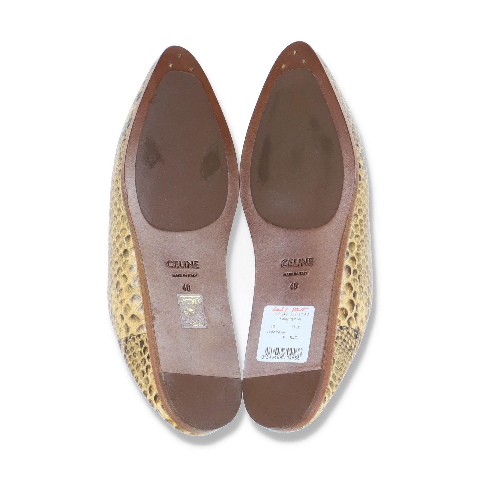 Celine × Hedi Slimane Shiny Python Babouche Slippers | Grailed