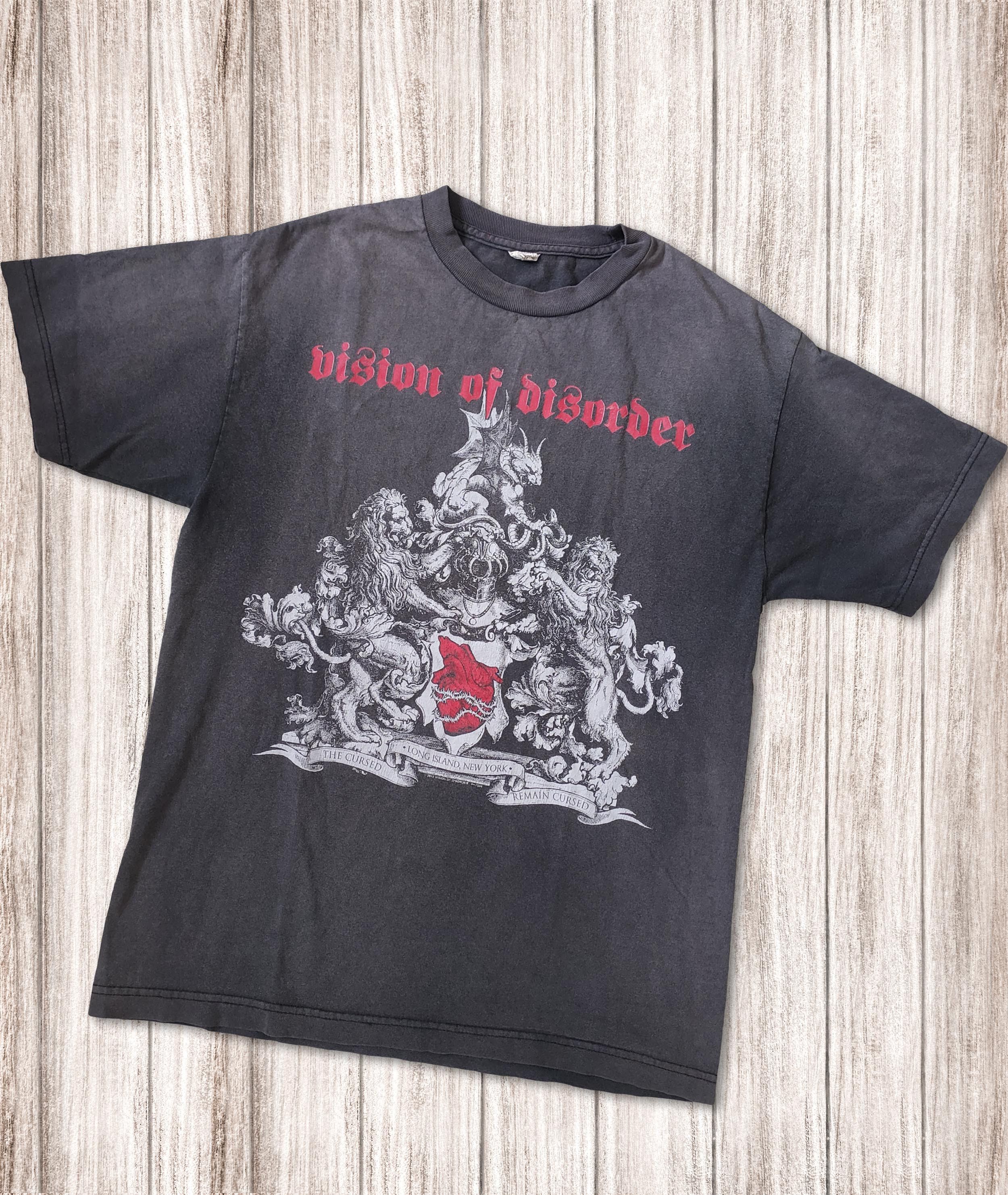 Band Tees 2012 Vision of Disorder The Cursed Remain Cursed Band Tshirt ...
