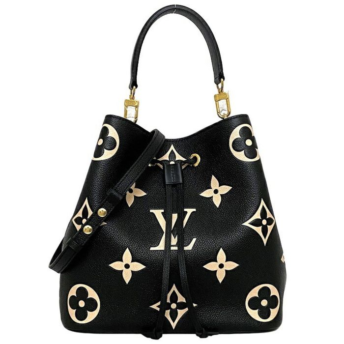 Louis Vuitton LOUIS VUITTON Neo Noe MM 2way Bag Black Beige Gold Monogram Empreinte M45497 ...