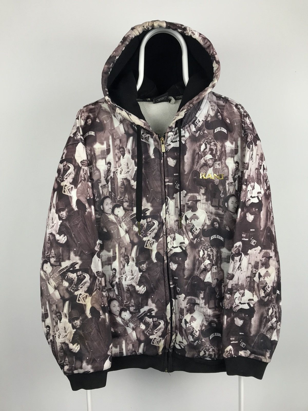 Karl Kani × Streetwear × Vintage Karl Kani Zip Up Hoodie Monogram ...