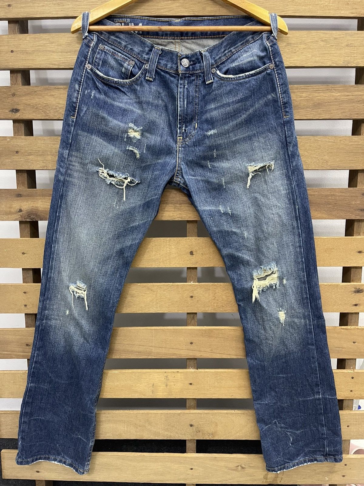 Bullhead Denim Co. Vintage Bullhead Denim Cravels Slim Fit Distressed ...