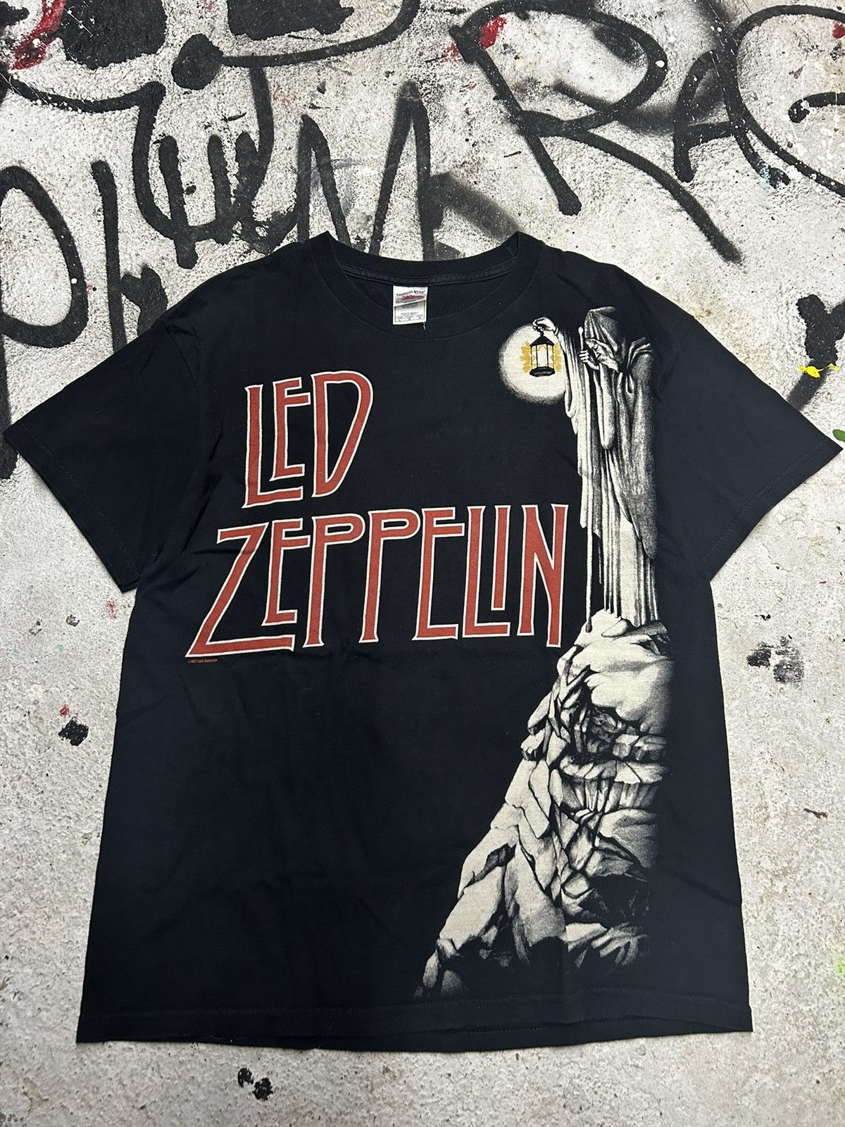 Very Rare 1971 Led Zeppelin “Stairway to Heaven” Promo Tee | Grailed
