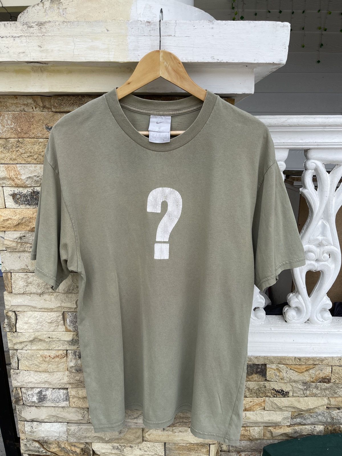 Nike Last Drop🔥Rare🔥Vintage NIKE Question Mark Center Logo Tee | Grailed