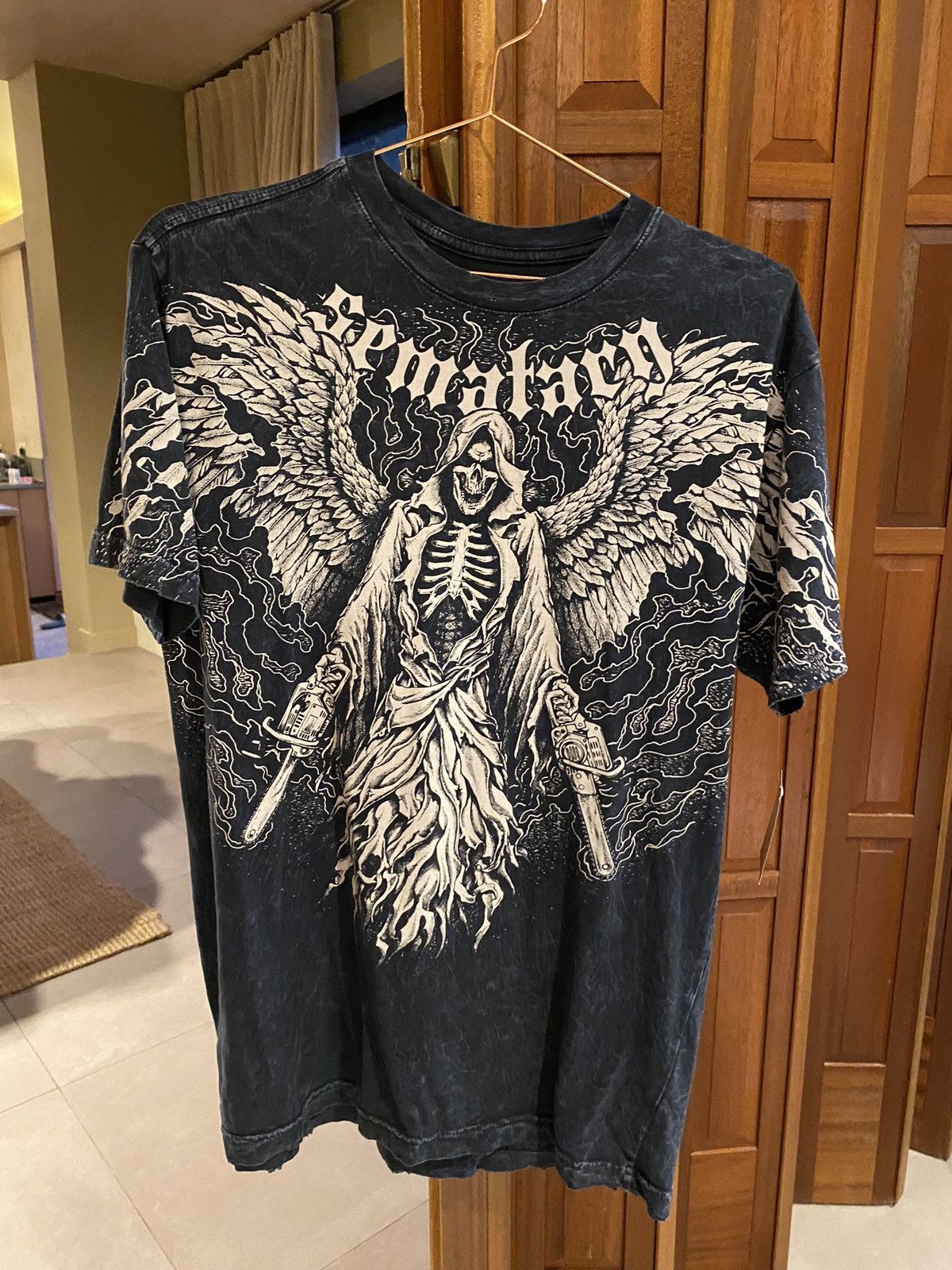 Affliction Affliction x Haunted Mound x Sematary Massacre Tshirt Large ...