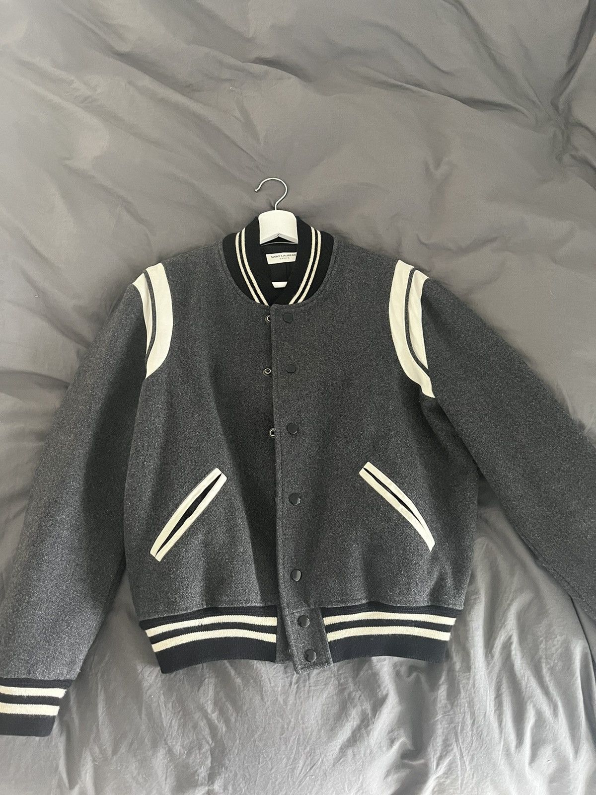 Saint Laurent Paris SLP Teddy grey | Grailed