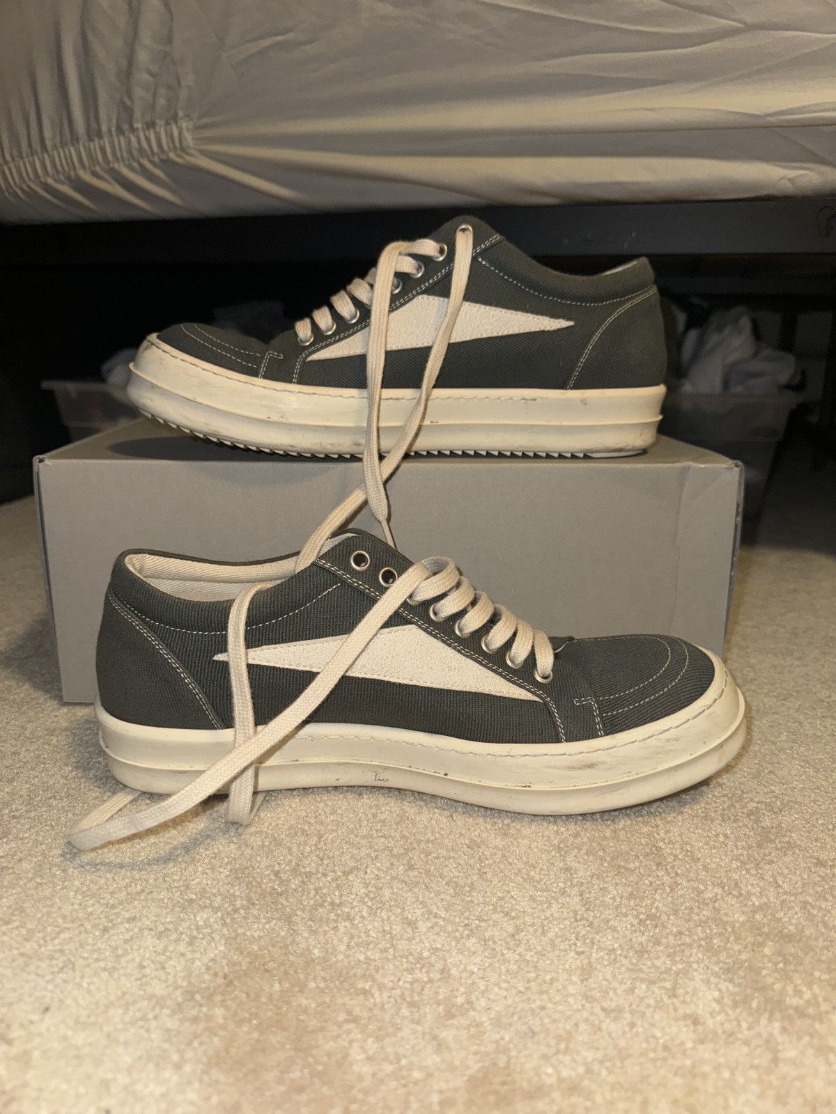 Rick Owens × Rick Owens Drkshdw Rick Owens DRKSHDW Vans Low | Grailed