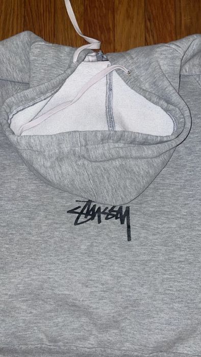 Stussy Stüssy Gray Zip Up Hoodie | Grailed