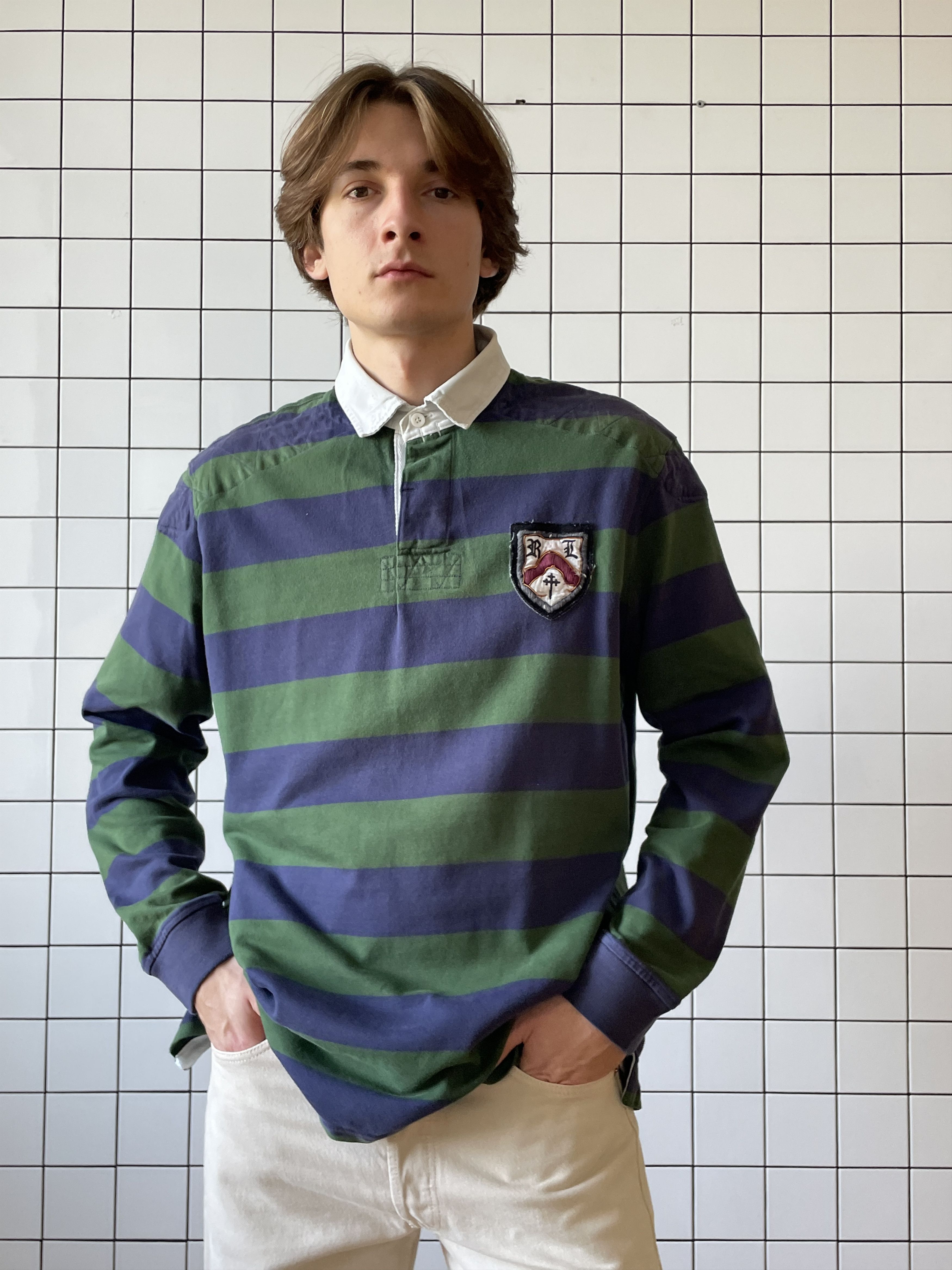Polo Ralph Lauren POLO RALPH LAUREN Rugby Shirt Striped Vintage 90s ...