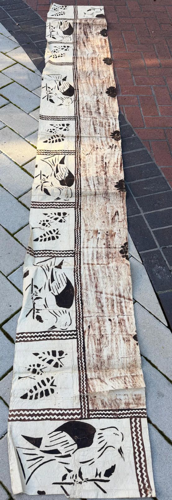 Designer Authentic Polynesian Handcrafted Tapa Cloth with Bird | Grailed