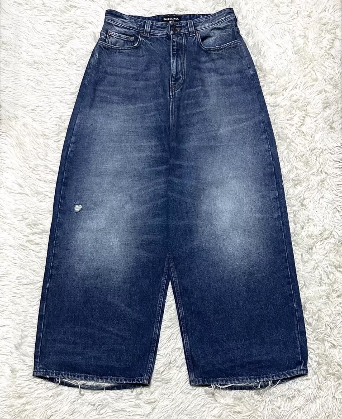 Balenciaga Balenciaga FW22 wide leg washed Baggy jeans - DMC | Grailed