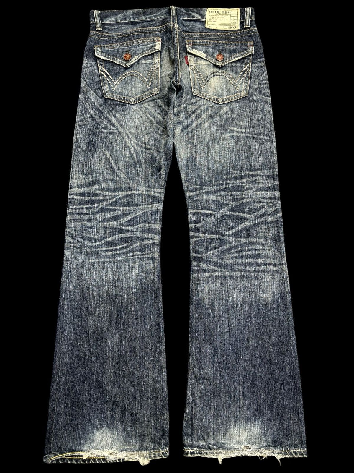 Edwin 💥Sick 90s Style Fades💥Rare Flare Edwin 503 Denim F582 | Grailed