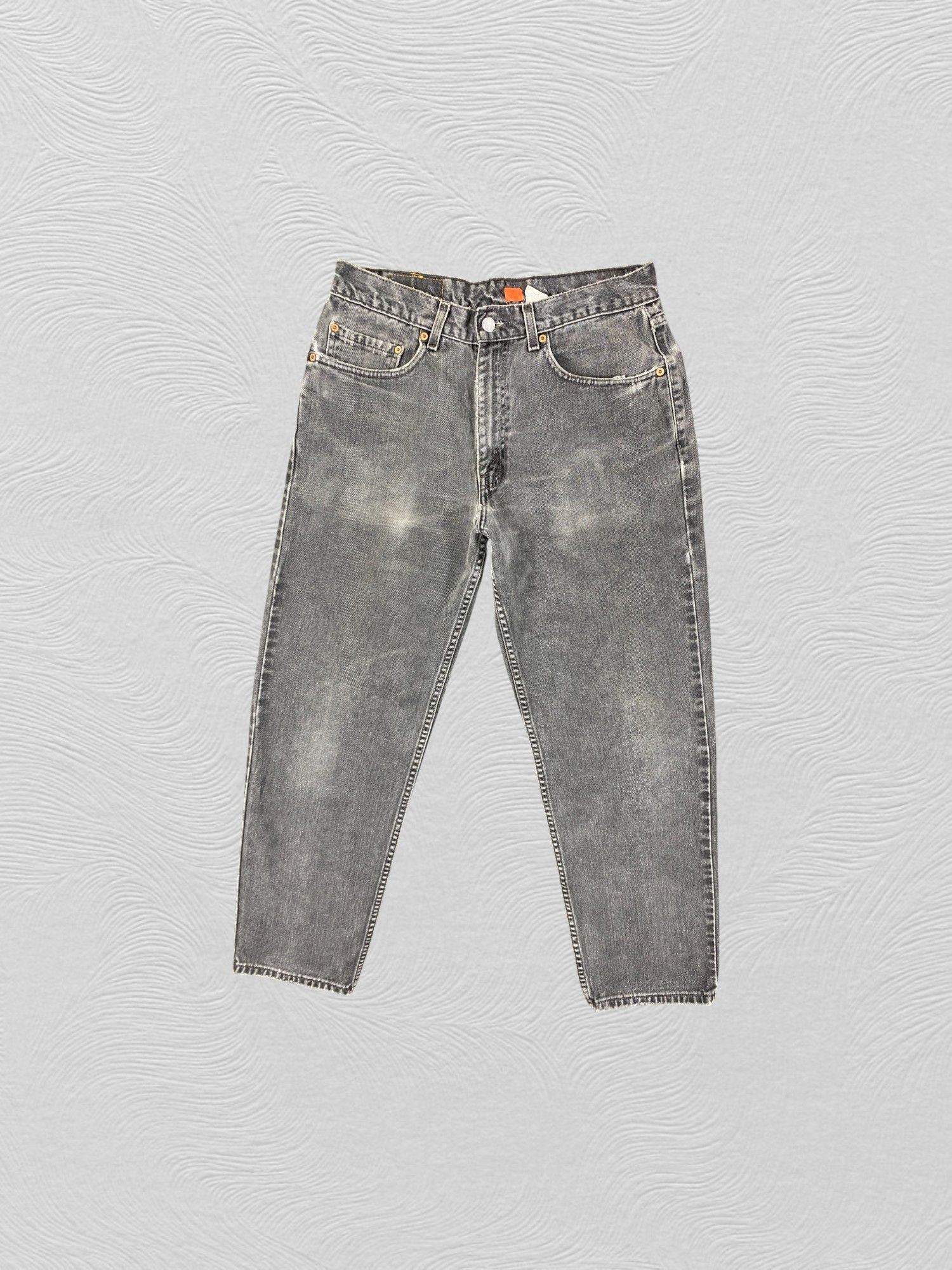 Japanese Brand Vintage 90s Levi's 550 Relaxed Fit Grey Denim Jeans ...
