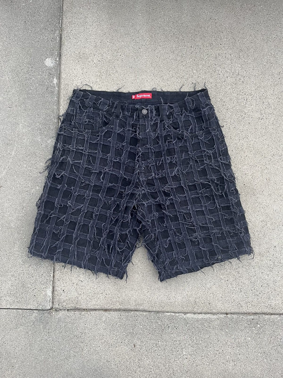 Supreme Supreme patchwork shorts | Grailed