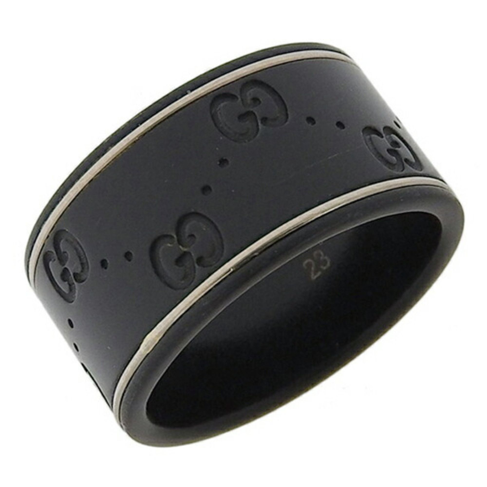 Gucci Gucci GG Icon Ceramic Ring #23 Black No. 21 Men's | Grailed