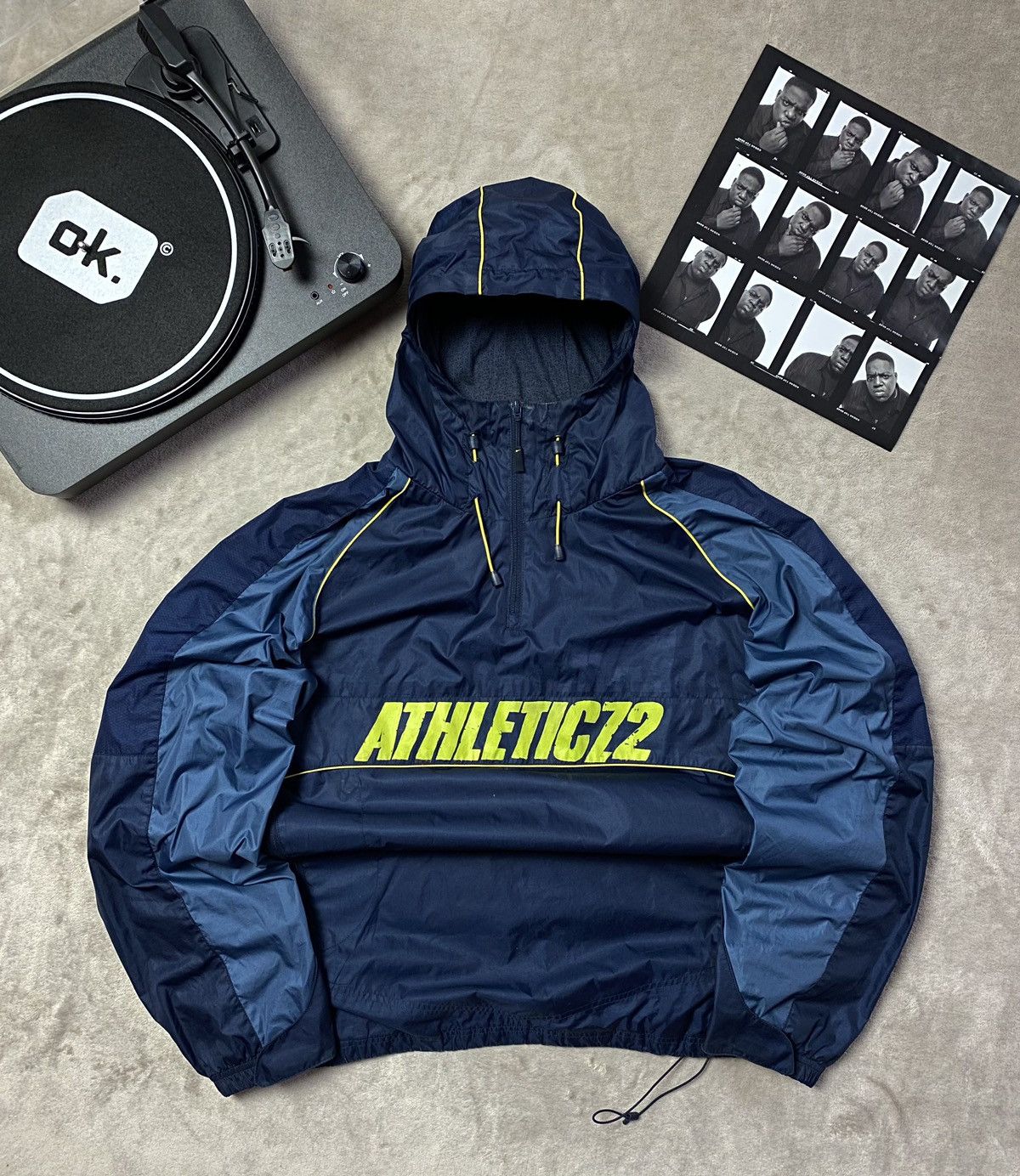 Nike × Vintage NIKE NINJA MASK BOXY BIG LOGO Y2K VINTAGE NYLON JACKET ...