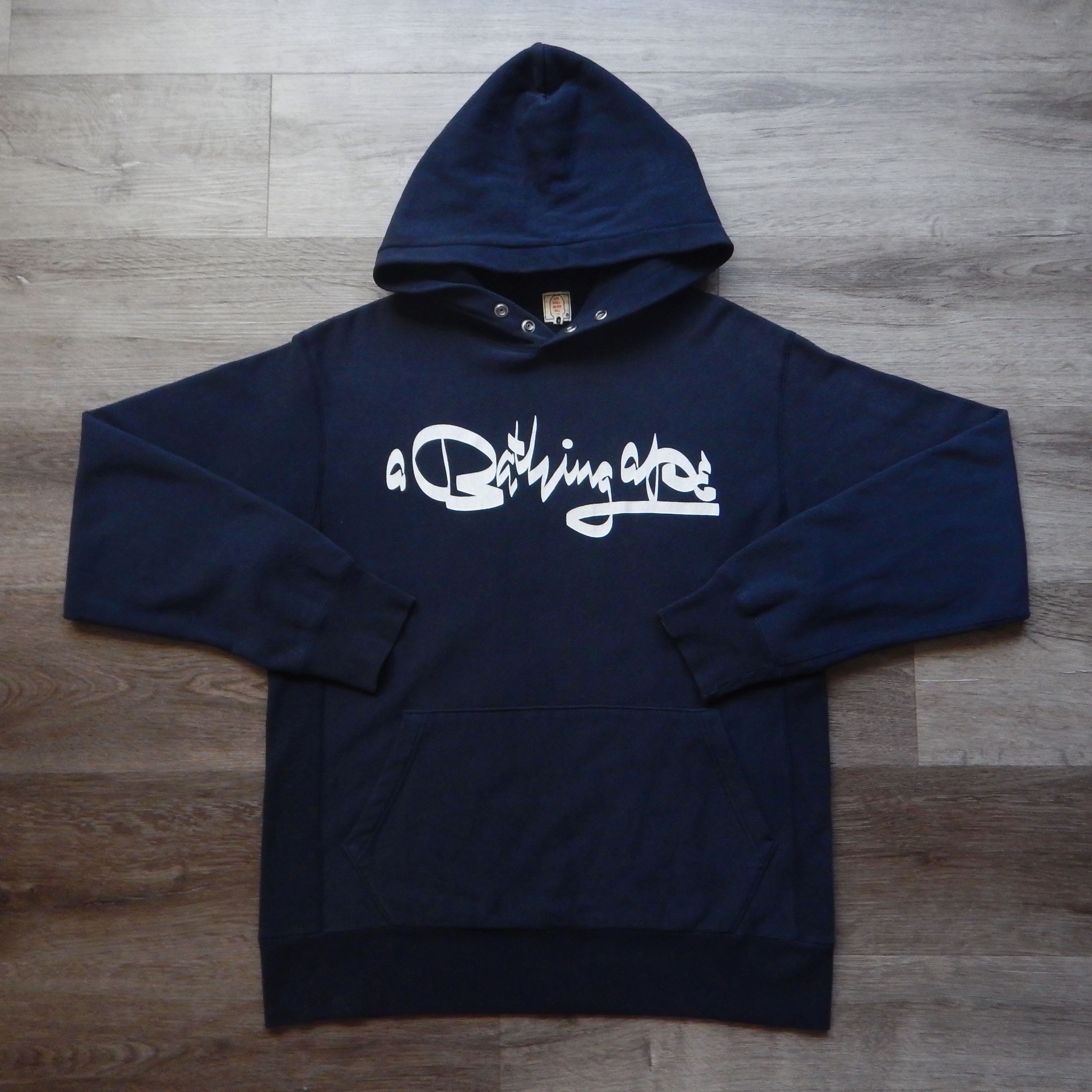 Bape Bape x Futura Script Logo Hoodie | Grailed