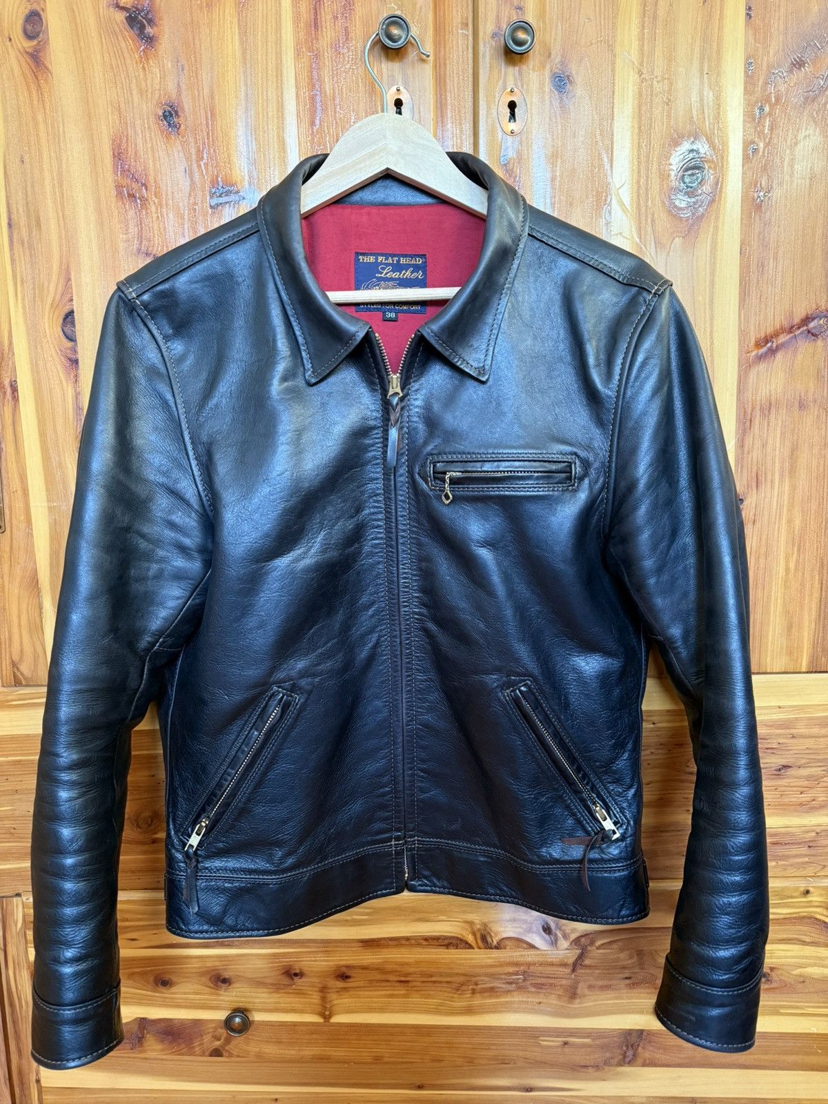 The Flat Head THE FLAT HEAD FN-LJ-HS001 HORSEHIDE SINGLE RIDERS JACKET ...