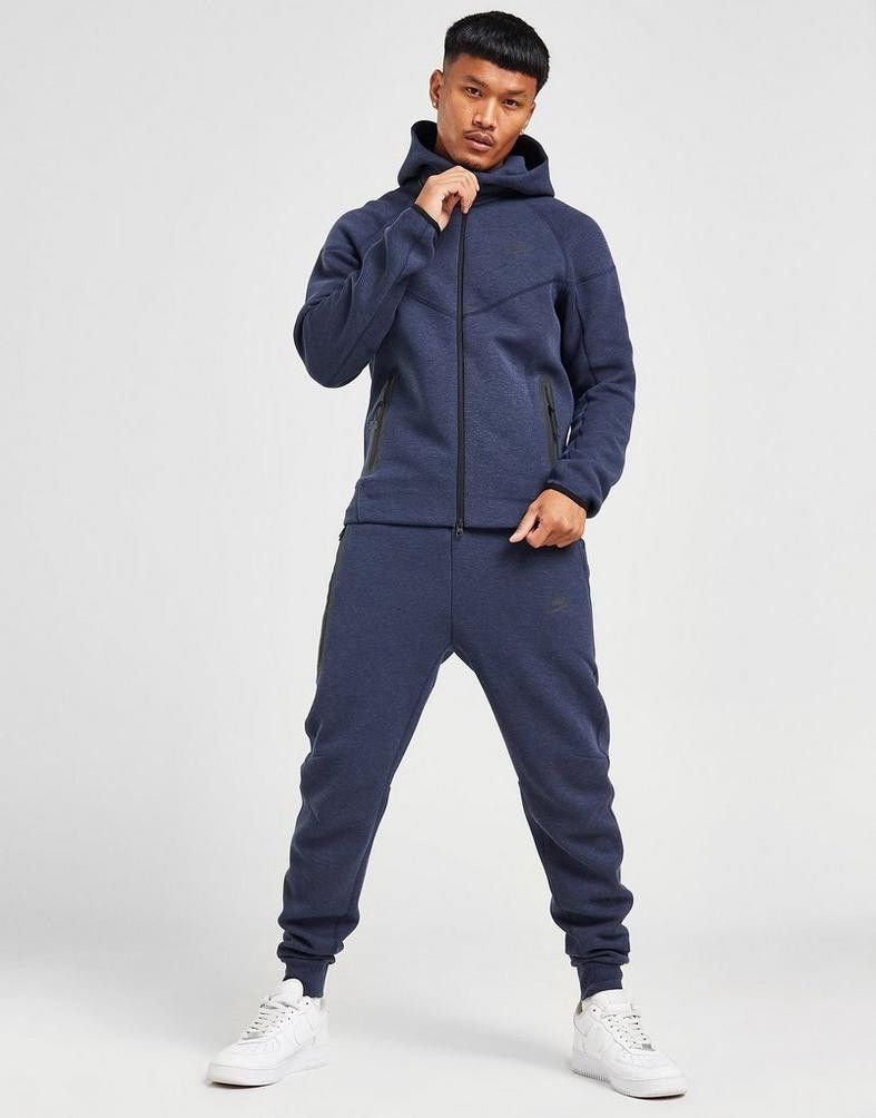 Nike Navy Blue Nike Tech Fleece Set | Grailed