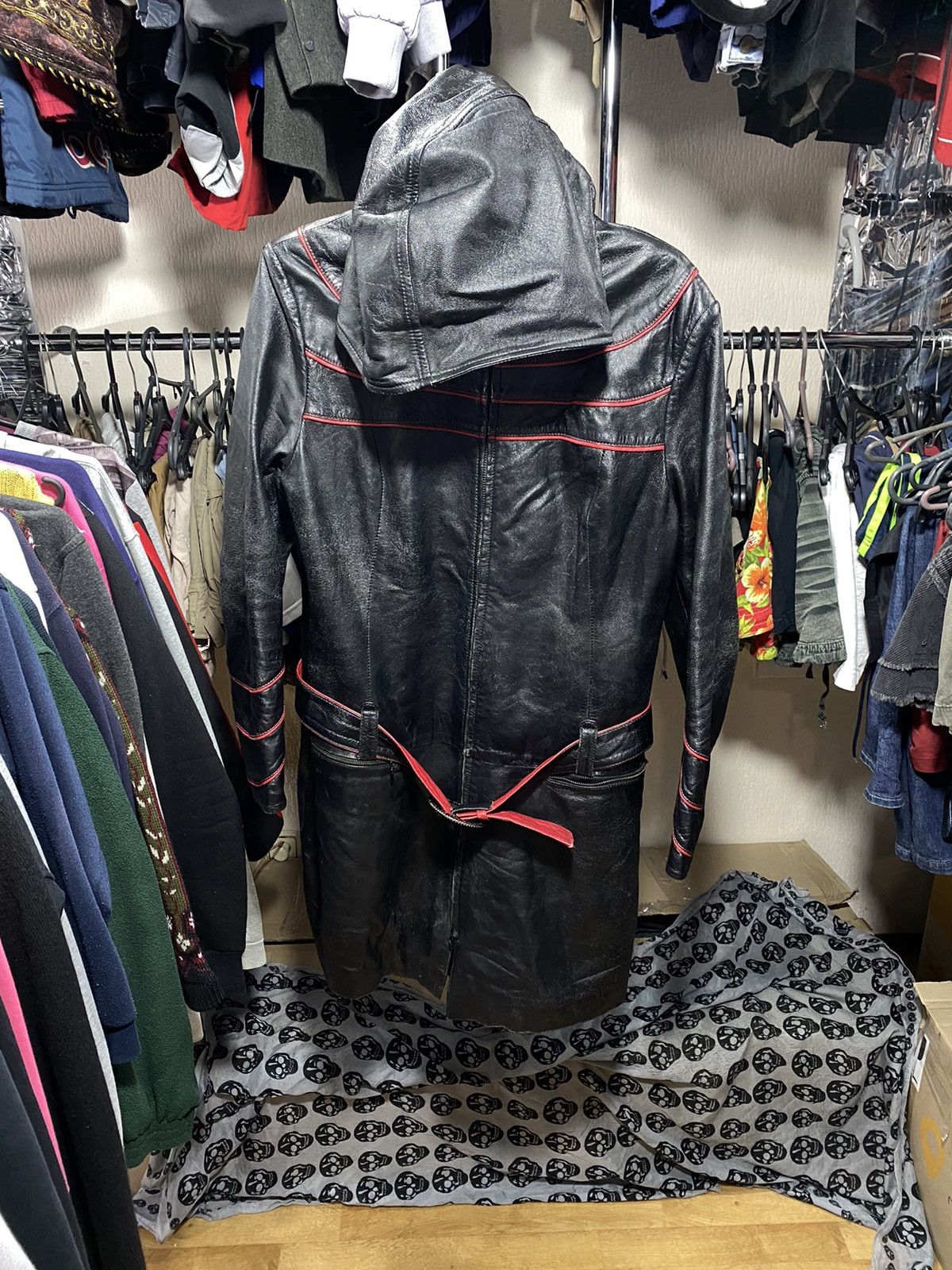 Avant Garde VINTAGE RACING BALENCIAGA STYLED ARCHIVE LEATHER MOTO ...