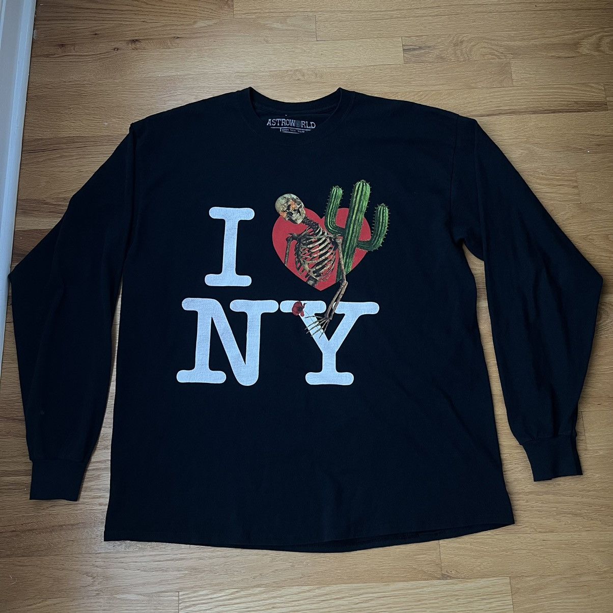 Travis Scott Astroworld Madison Square Garden I Heart NY Long Sleeve ...