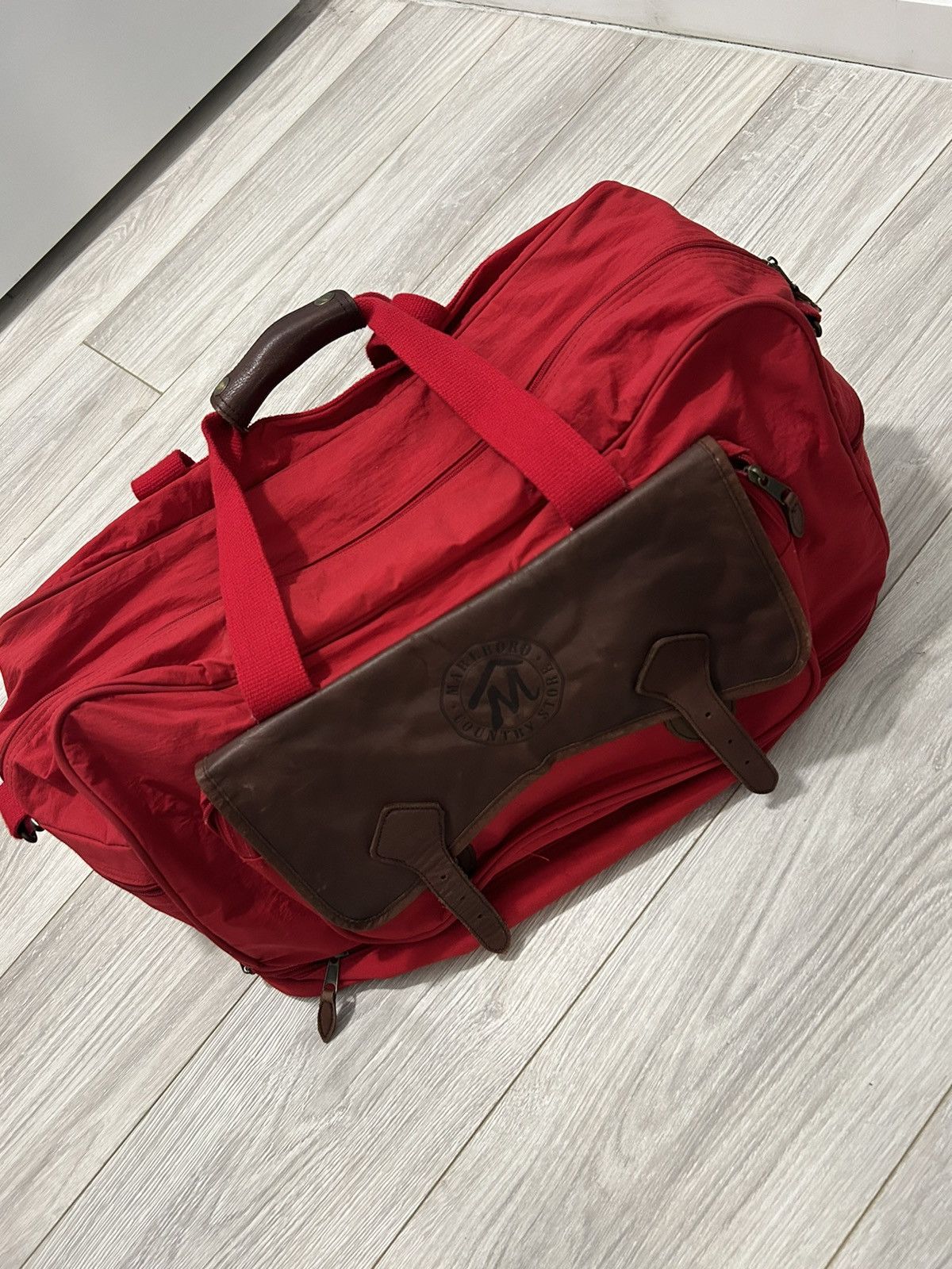 Vintage Vintage 90’s Marlboro Unlimited Red Duffle Bag | Grailed