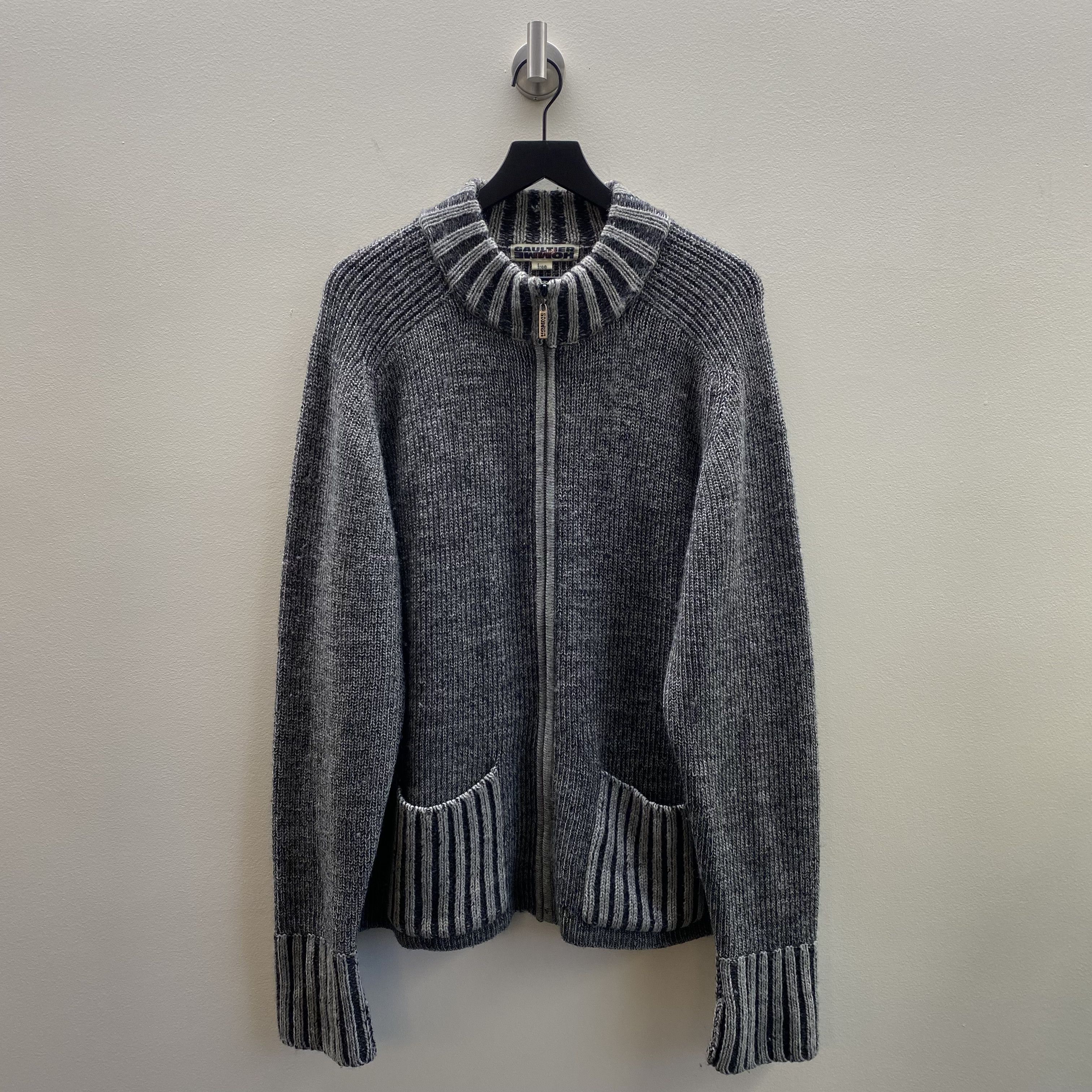 Jean Paul Gaultier Jean Paul Gaultier Homme Object Zip-Up Knit Jacket ...