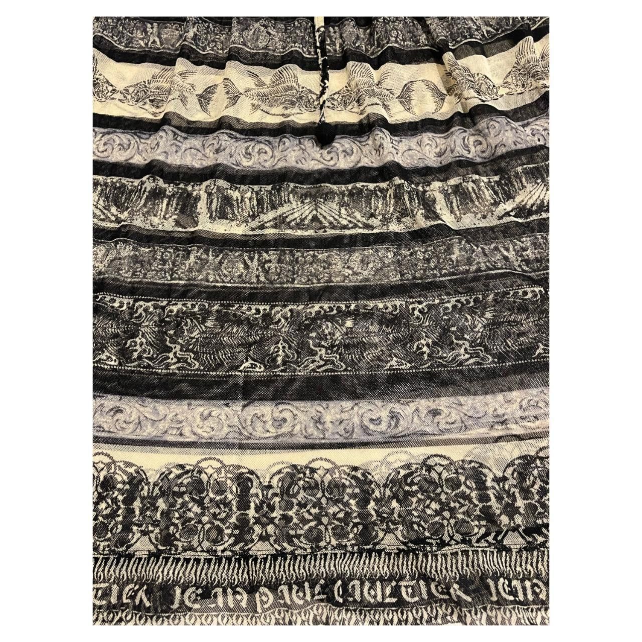 Designer Jean Paul Gaultier Classique Pattern Mesh skirt | Grailed