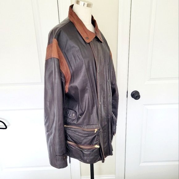 Vintage B. Altman & Co. Leather/Suede Two-Tone Jacket | Grailed