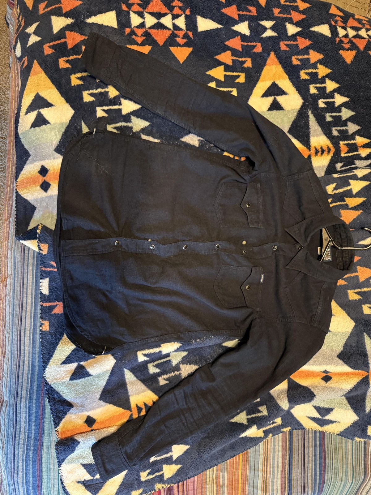 Iron Heart Iron Heart 5oz Selvedge Dobby Cloth Western Shirt - Indigo ...