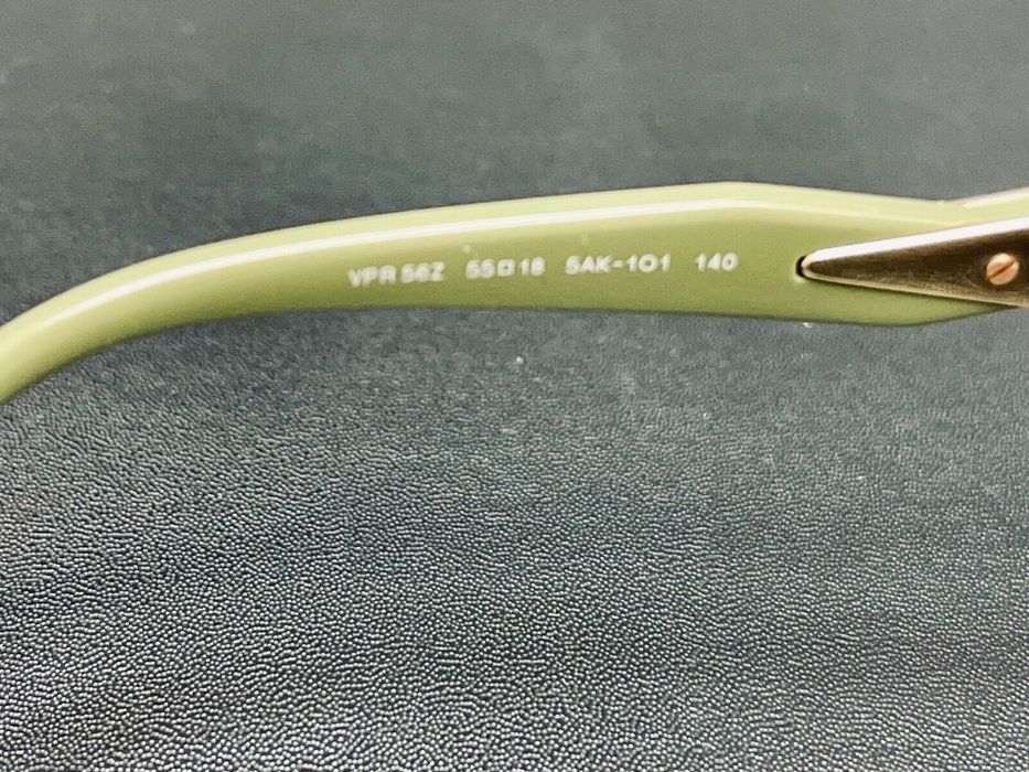 Prada PRADA PR56ZV Green Logo Square Eyeglasses Optical Frame 56Z | Grailed