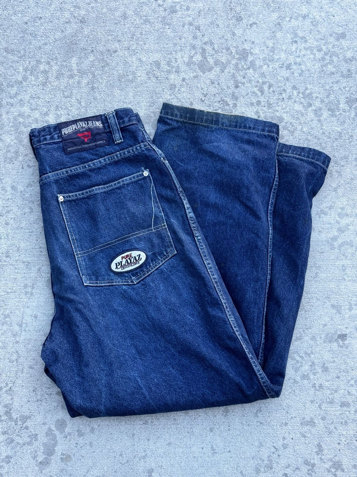 JNCO × Streetwear × Vintage Vintage 90s PURE PLAYAZ baggy jeans | Grailed