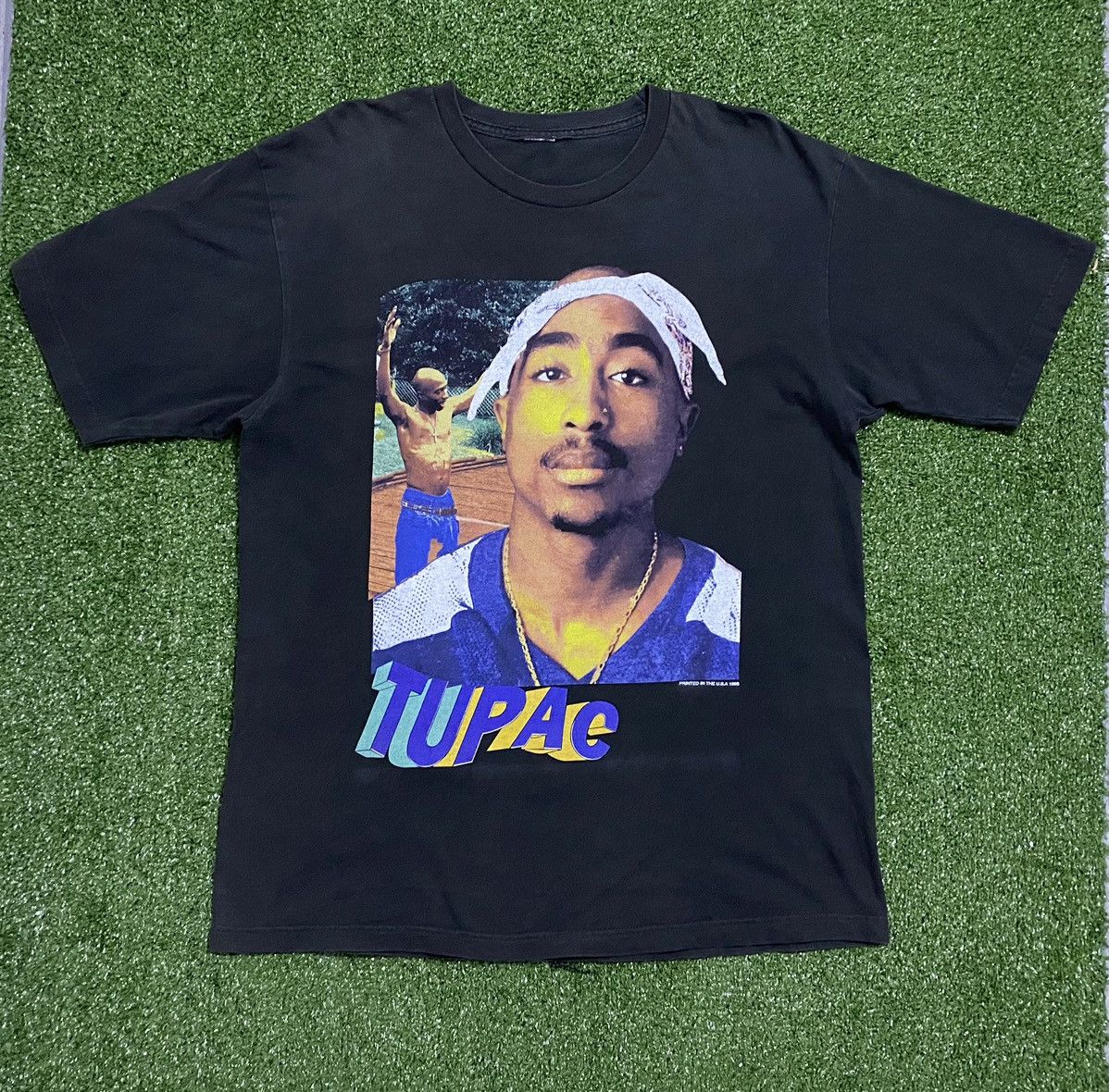 Vintage Vintage 1995 Bootleg Sunfaded Tupac Shakur Tee | Grailed