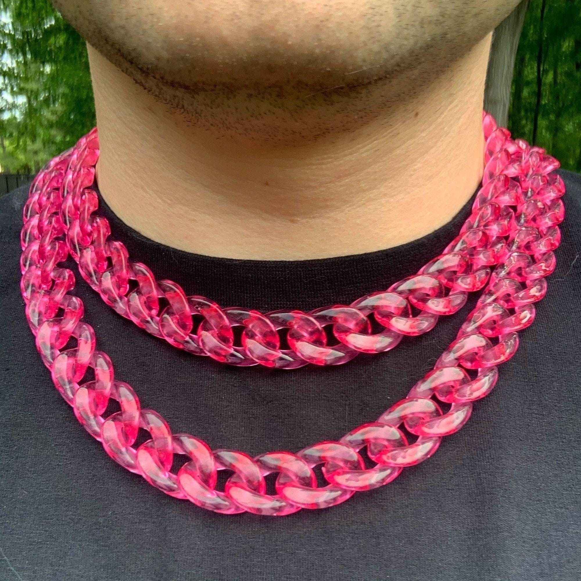 Chain × Cuban Link Chain × Jewelry Cuban Link Chain | Acrylic Chain 18 ...