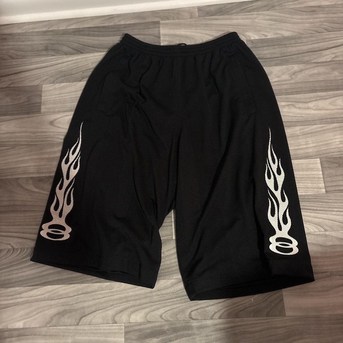Balenciaga Balenciaga Oversized Unity-Flame Logo Shorts | Grailed