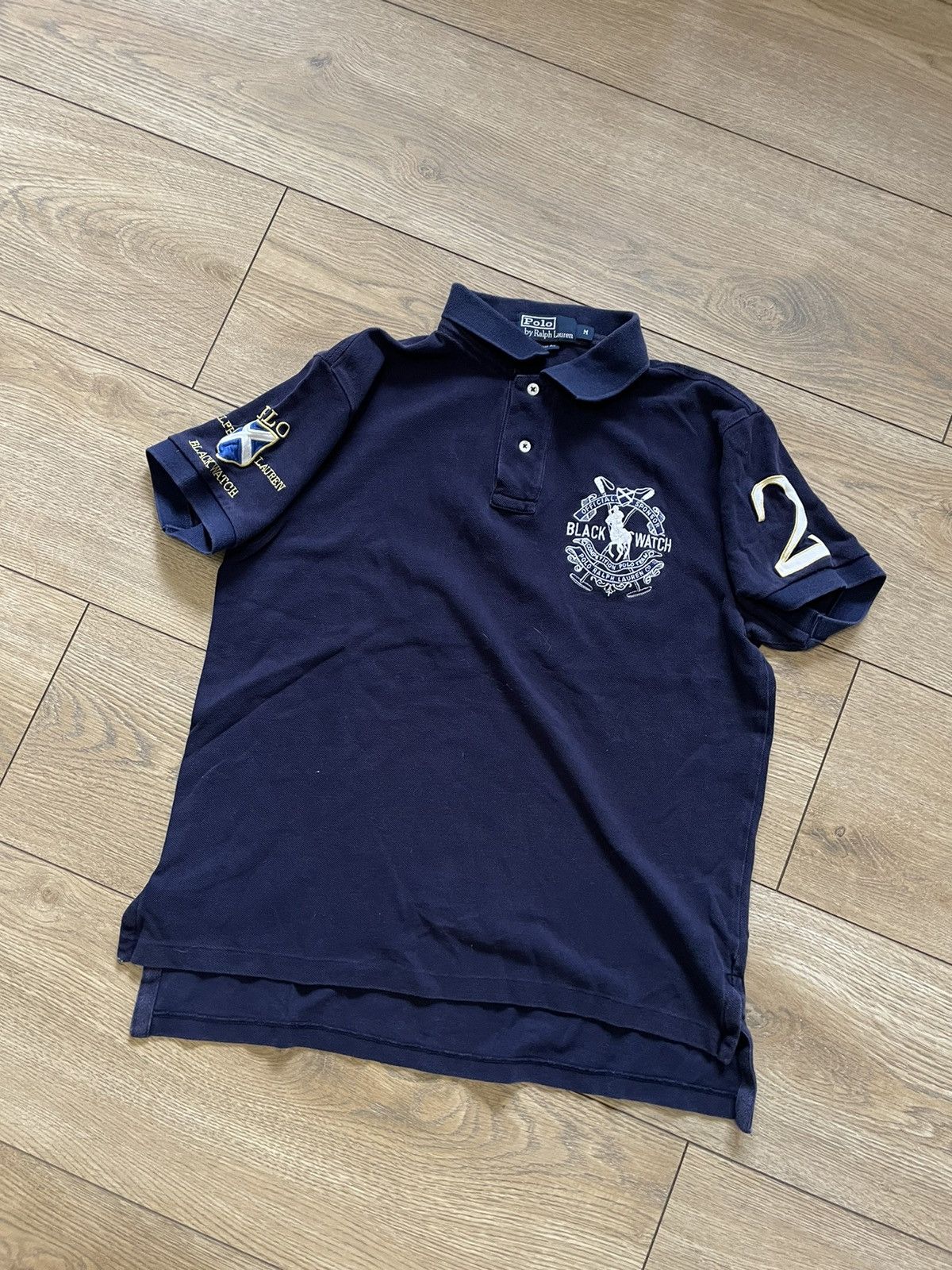 Polo Ralph Lauren Vintage 90s Polo Ralph Big Pony Black watch chief keef drip | Grailed