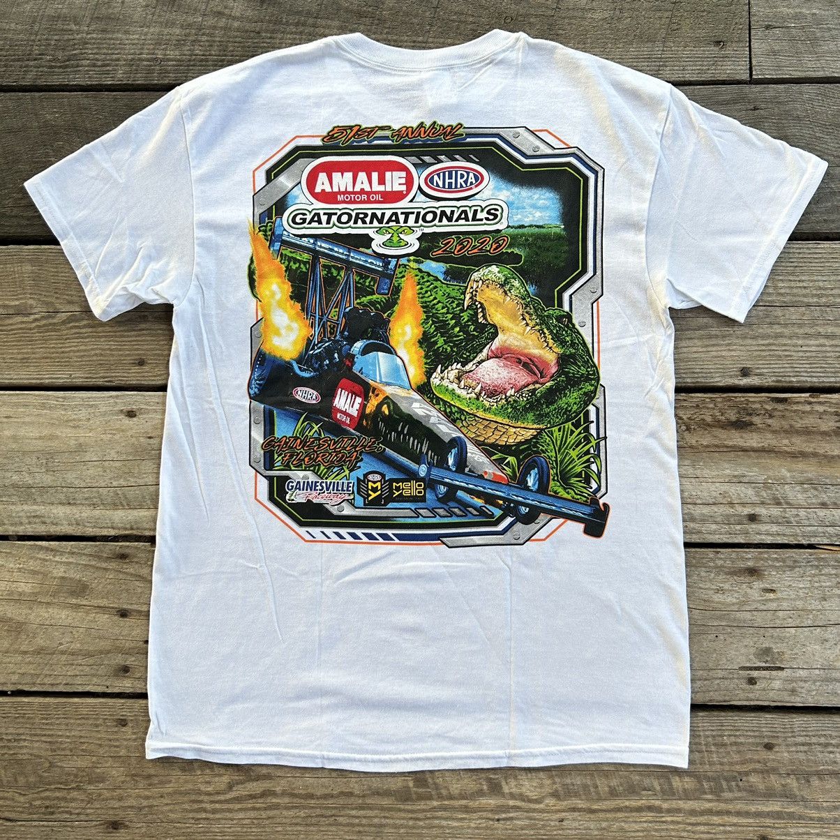 Vintage Vintage Y2K NHRA Drag Racing Gator Graphic T Shirt | Grailed