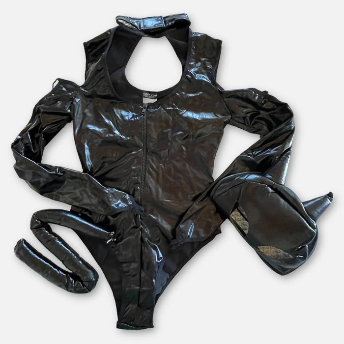 Other Yandy Cat Fight Costume Bodysuit New Cat Costume Xl Black Grailed