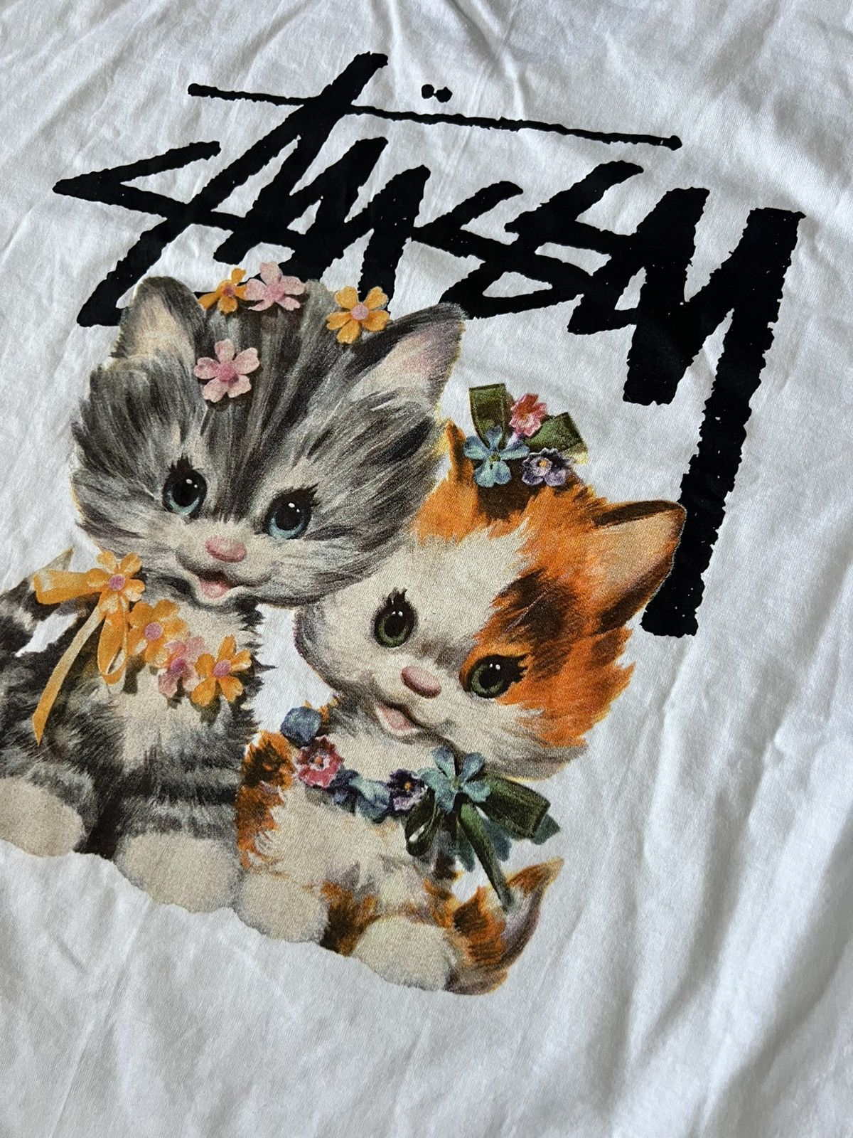 Stussy Stussy Kittens Tee White | Grailed