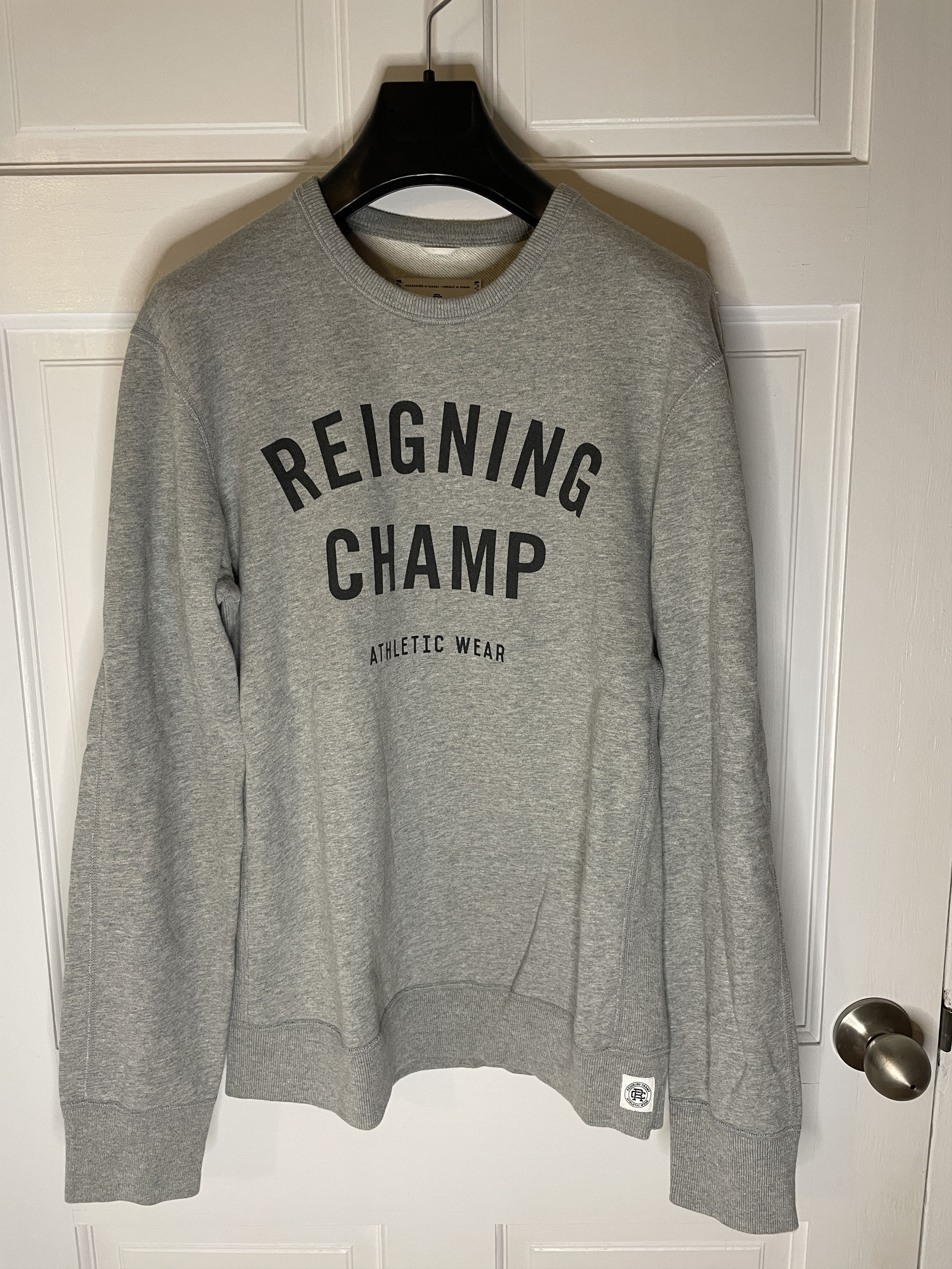 Reigning Champ Reigning Champ Gym Logo Crewneck Sweatshirt | Grailed