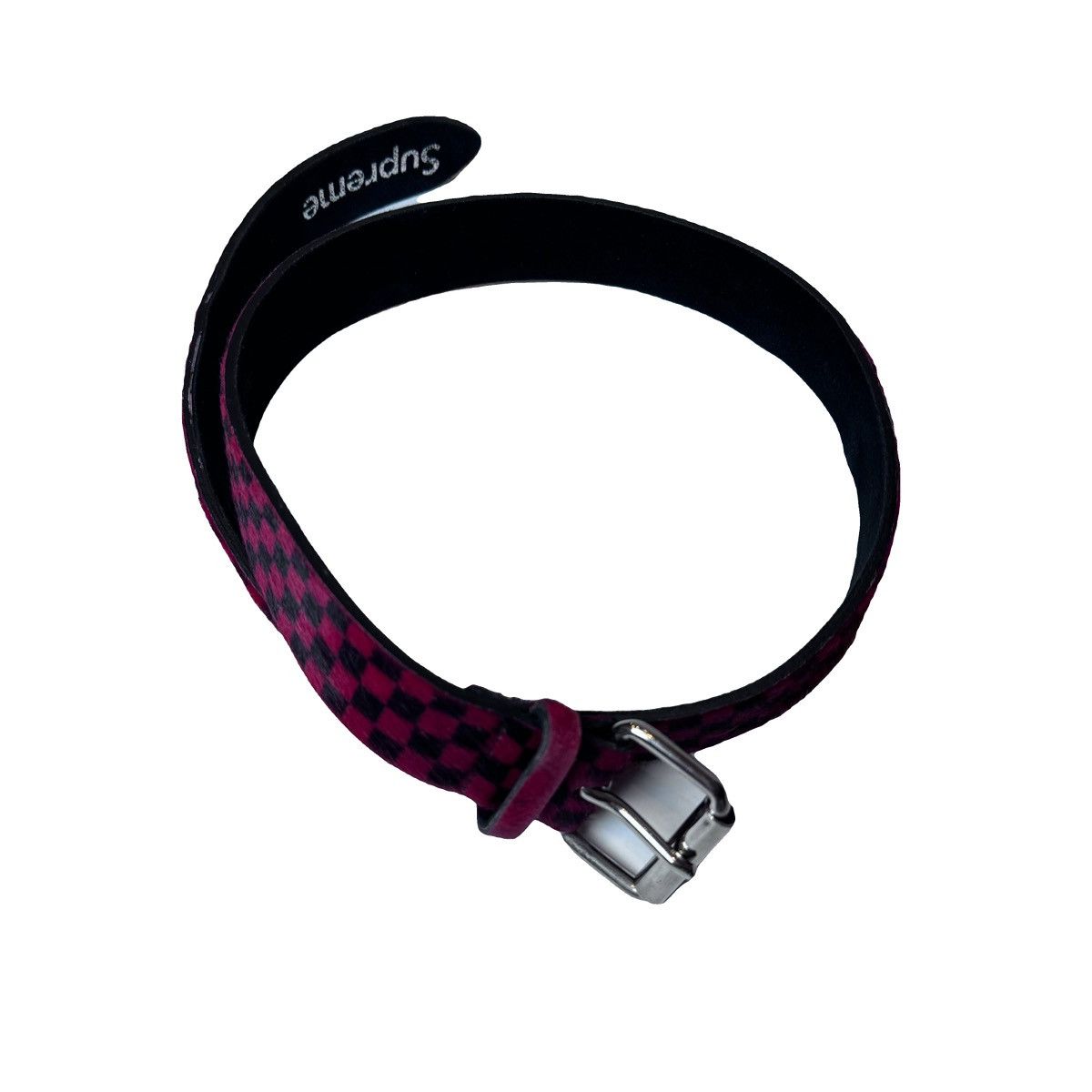 Supreme SUPREME BLACK AND RED OG CHECKERED BELT | Grailed